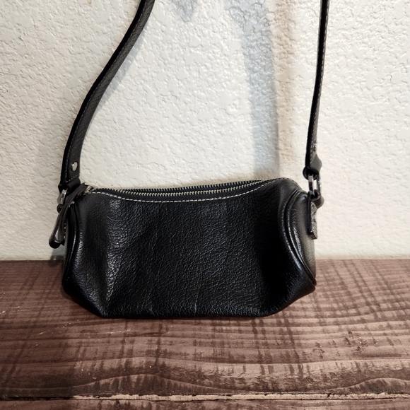 kate spade | Bags | Kate Spade Black Leather Small Shoulder Bag Purse ...